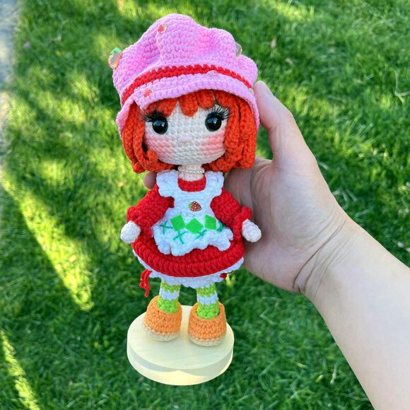Handmade | Accents | Strawberry Shortcake Doll Amigurumi Strawberry ...